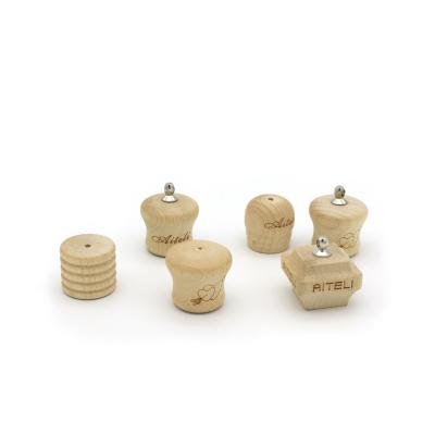 China Wooded Perfume Bottle Lid For Car Hanging Perfume Lid Customization for sale