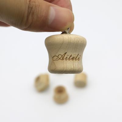 China Wooded Perfume Bottle Lid For Car Hanging Perfume Lid Customization for sale