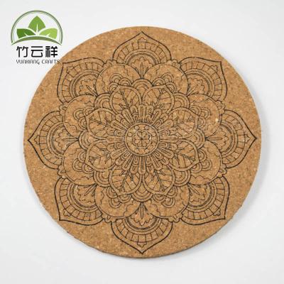 China Absorbent Reusable Wooden Coaster Custom Cork Coasters For Tableware for sale