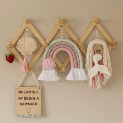 China Decoración de la sirena de la habitación de la niña Decoración de la habitación de la niña Escandi Boho Decoración bajo el mar Regalo personalizado para el bebé en venta