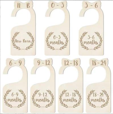 China Nursery Decor Adorable Hanging Baby Closet Organizers and Wood Closet Dividers for sale