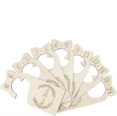 China Nursery Decor Adorable Hanging Baby Closet Organizers and Wood Closet Dividers for sale