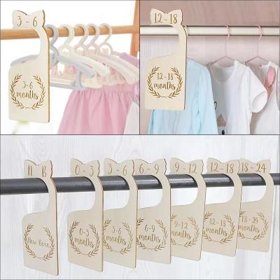 China Nursery Decor Adorable Hanging Baby Closet Organizers and Wood Closet Dividers for sale