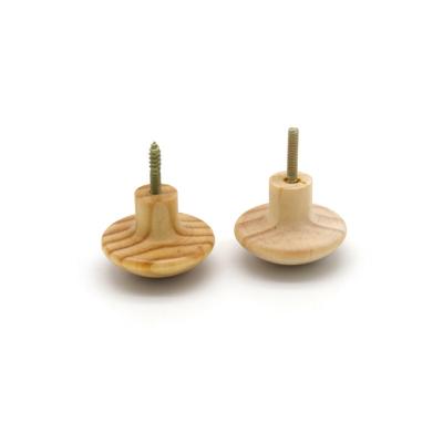 China Pine wooden furniture knob wooden handle for sale