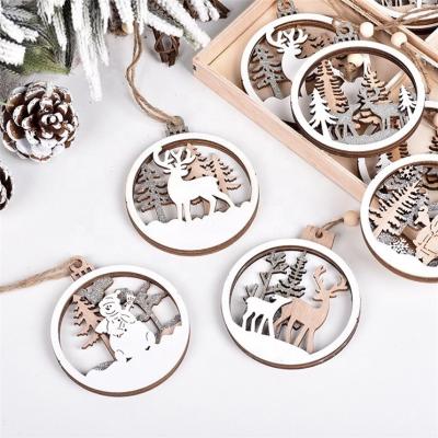 China Factory Supply Christmas Tree Hanging Ornaments Christmas Decoration Ornament With Snowflake Christmas tree ornament for sale