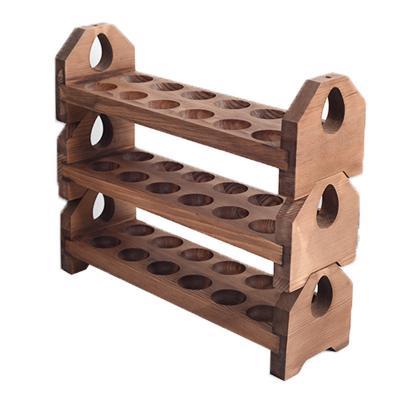 China wooden egg holder with Finger holder ,wooden egg tray for sale
