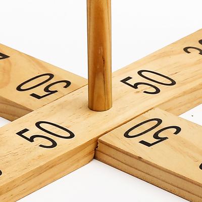 China wooden ring toss set wooden outer door game set for sale