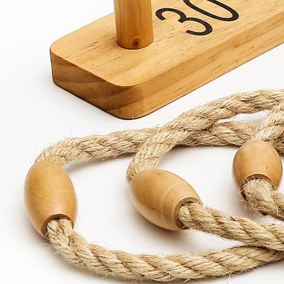 China wooden ring toss set wooden outer door game set for sale