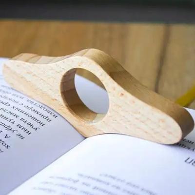 China High quality gift for readers wooden thumb pages clip reading card pages to keep books open for sale