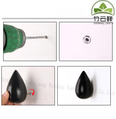 Cina Aggancio a muro goccia d'acqua a forma di disegno minimalista decorativo creativo gancio per cappello in vendita