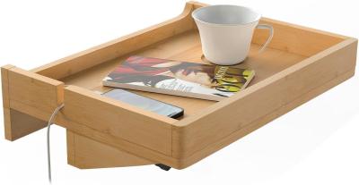 China Bed  Bunk Bamboo Bedside Shelf Irregular Bamboo Clip On Bedside Shelf for sale