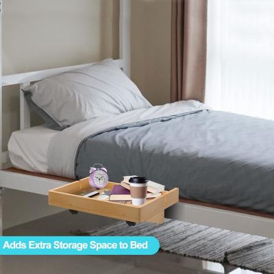 China Bed  Bunk Bamboo Bedside Shelf Irregular Bamboo Clip On Bedside Shelf for sale
