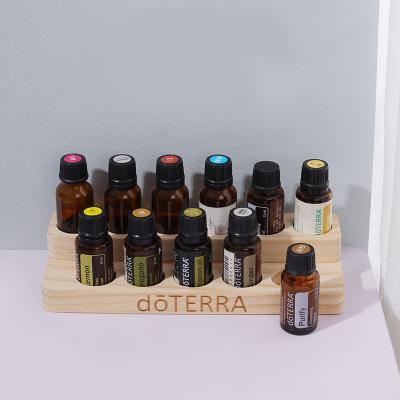 China Wooden Oil Rack, 18 Bottles Essential Oil Holder,  Oil Display Stand, Lightweight Nail Polish Organizer, Wooden Cosmetic Display for sale