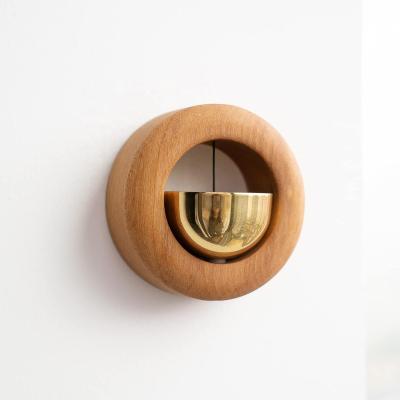 China Customized Door Opening Bell, Shopkeepers Bell for Hanging on Door, Wood Doorbell, Creative Gift, Fridge Sticker Decor for sale