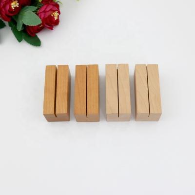 China Desk Business Card Holder Office Wooden Business Card Desktop Display Stand for Office and Home for sale