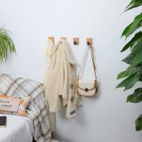 China Solid Wood Beech Wall Hook - Handmade Customizable Coat Hanger for sale