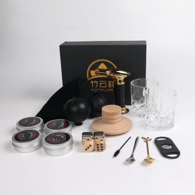 Cina Laser Logo Bar Tools Entertainment Smoking Saucer Set Smoketop Cocktail Smoker Kit in vendita