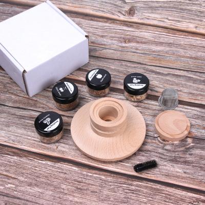 Cina Kit di fumatori di cocktail di legno Bourbon Set di fumatori antiquati Include quattro sapori Fregate di legno per bere whisky Fumatori Regali per uomini in vendita