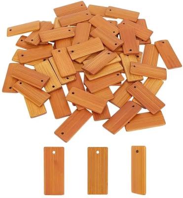 China Ecofriendly Bamboo Chip DIY Keychain Bamboo Pendant Wooden Crafts Blank Chips for sale