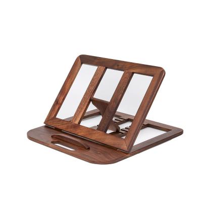 China Porta-tabletas ajustável dobrável, organizador de madeira multi-ângulo porta-escritório estável para desenho, observação for sale