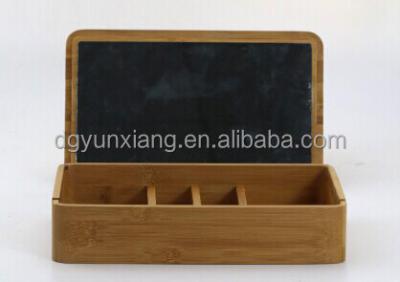 China Wooden Bamboo Stash Box With Mirror Customized Jewellery Organiser Box for sale