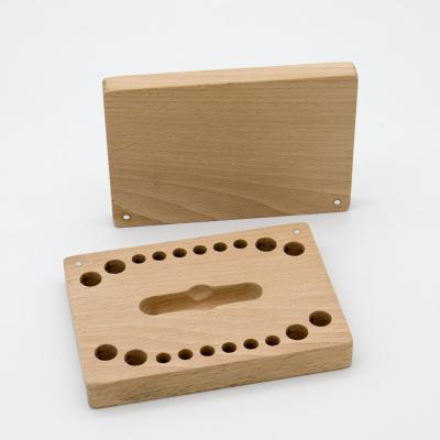 China Wooden Baby Tooth Organizer Box Baby Teeth Collection Box Fairy Box Keepsake for Boys and Girls for sale