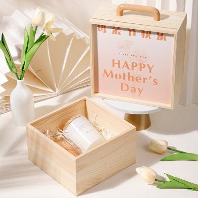 China Wooden handmade gift box decorated memory large durable reinforcement high quality light weight multi-purpose for sale