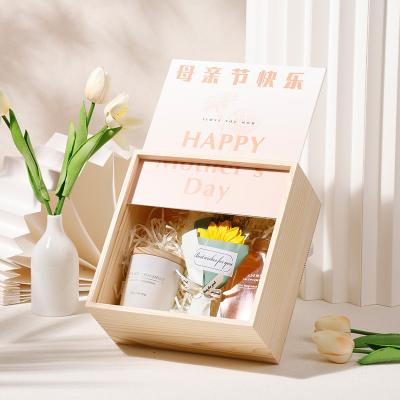 China Wooden handmade gift box decorated memory large durable reinforcement high quality light weight multi-purpose for sale