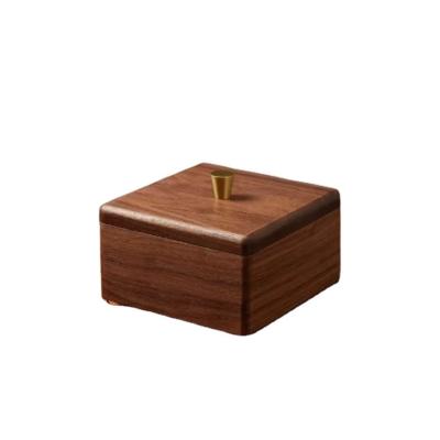 China Luxus handgefertigte Walnuss-Lagerbox 11cm kleine Holzkisten mit Deckel zu verkaufen