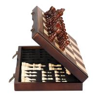 China Foldable wooden chess set for sale