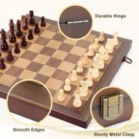 China Foldable wooden chess set for sale