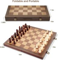 China Foldable wooden chess set for sale