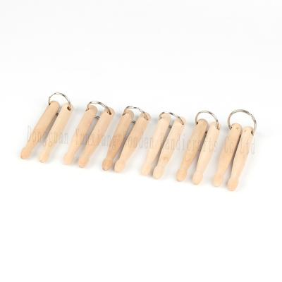 China Wooden Drum Stick Keychain Personalized Music Lover Gift Unique Drummer Accessories Cool Key Ring for Musicians for sale