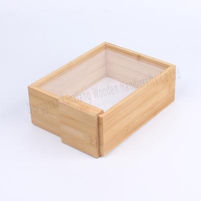 Cina Dispenser per cereali in bambù per la cucina Contenitore per la conservazione degli alimenti Organizzatore di cereali secchi Ricaricabile Contenitore per riso Contenitore per cereali da appoggio Coperchio trasparente Ermetico Soluzione rustica per dispensa in vendita