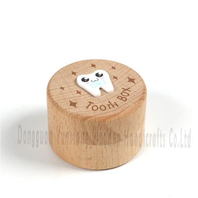 China Premium Wooden Tooth Box for Kids – Personalized Keepsake Box for Storing Baby Teeth and Memorabilia – Durable Tooth Fairy Box with Secure Lid for Safe Storage and Special Moments for sale