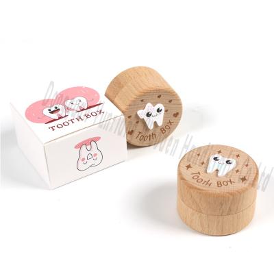 China Premium Wooden Tooth Box for Kids – Personalized Keepsake Box for Storing Baby Teeth and Memorabilia – Durable Tooth Fairy Box with Secure Lid for Safe Storage and Special Moments for sale