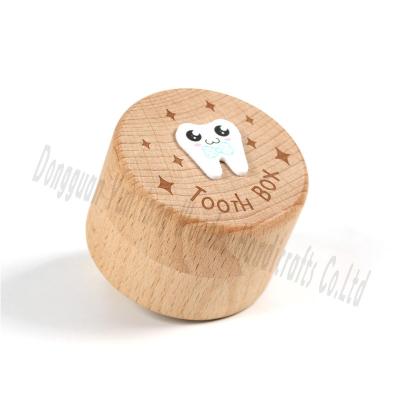 China Premium Wooden Tooth Box for Kids – Personalized Keepsake Box for Storing Baby Teeth and Memorabilia – Durable Tooth Fairy Box with Secure Lid for Safe Storage and Special Moments for sale