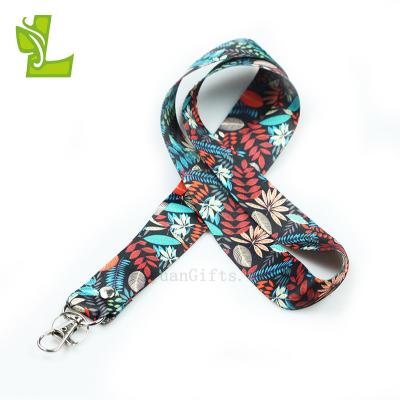 China Promotional Custom Logo Neck Nylon customized Heat Transfer Printing Lanyard Dye Sublimation Lanyard for sale