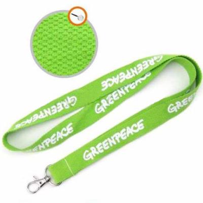 China 20mm Eco-friendly New Style Custom Printed Neck Strap Cotton Materials Cord Lanyard With Company Logo for sale