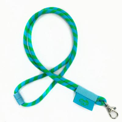 China Custom Cheap Factory Price Colorful ID Card Round Rope Neck Lanyards Wholesale for sale