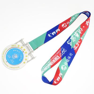 China Hot sale Factory custom eco-friendly award ribbon medal lanyard for sport medals for sale