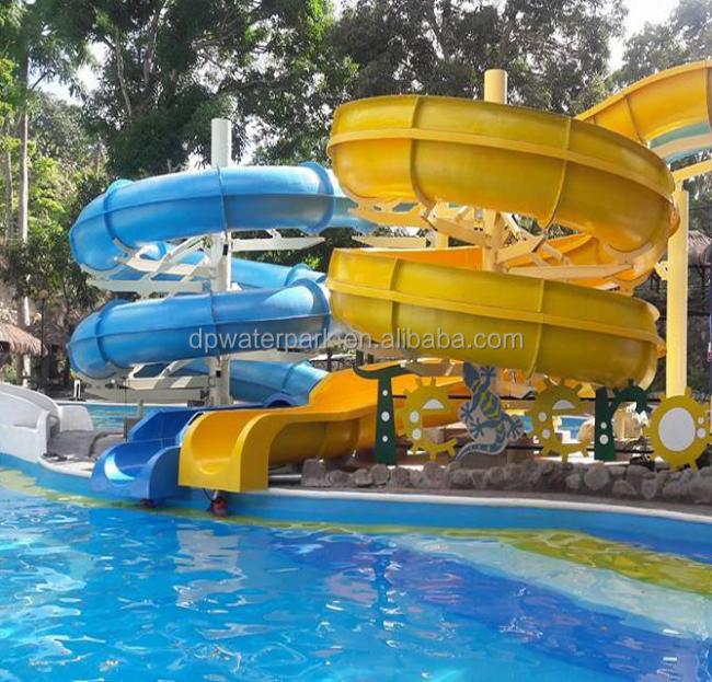 Professional water park slide installation