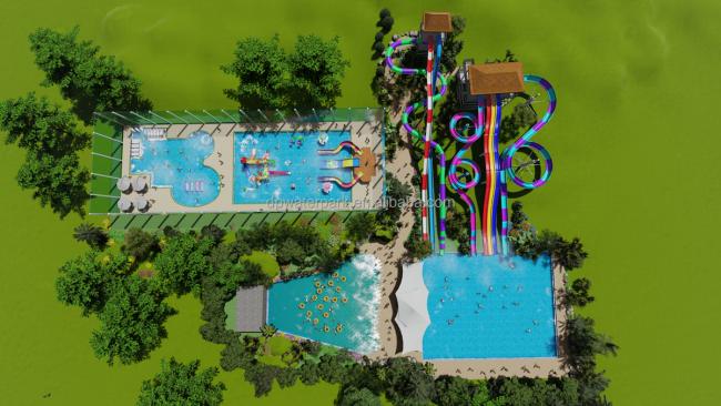 Water park plan design