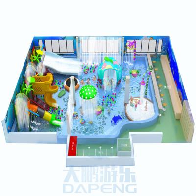 China Anti UV Aqua Park Playground Spray Park Fiberglass Family Water Slides for sale