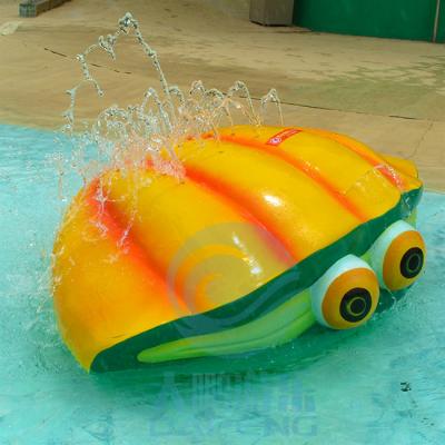 China Aqua Park Kids Splash Zone-de Grondnevel Geel Shell van de Elementenglasvezel - for sale