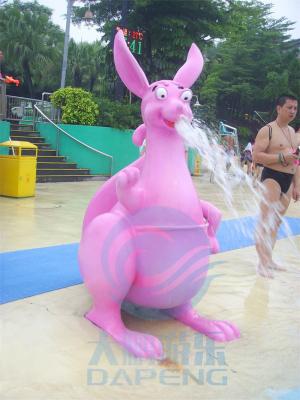 China Water Theme Park Family Zone Children Spray Park Games Purple Kangaroo Jet for sale
