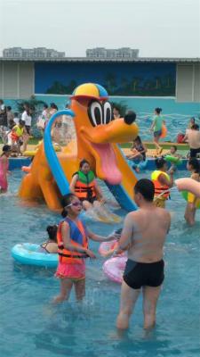 China Double Flume Mini Pool Slide Fiberglass Children Swimming Pool Dog Slide Anti UV for sale