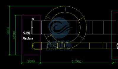 China OEM Swimming Pool Water Slide Fade Resistant Fiberglass Spray Ground Pool Slide for sale