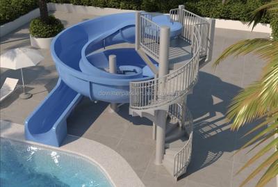 China Amusement Children Park Toys Fiberglass Backyard Pool Water Slide for sale