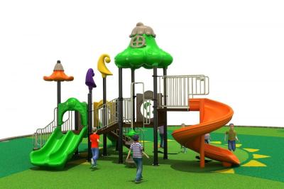 Cina ODM Parco giochi all'aperto per bambini giochi Playhouse scivolo d'acqua di plastica in vendita